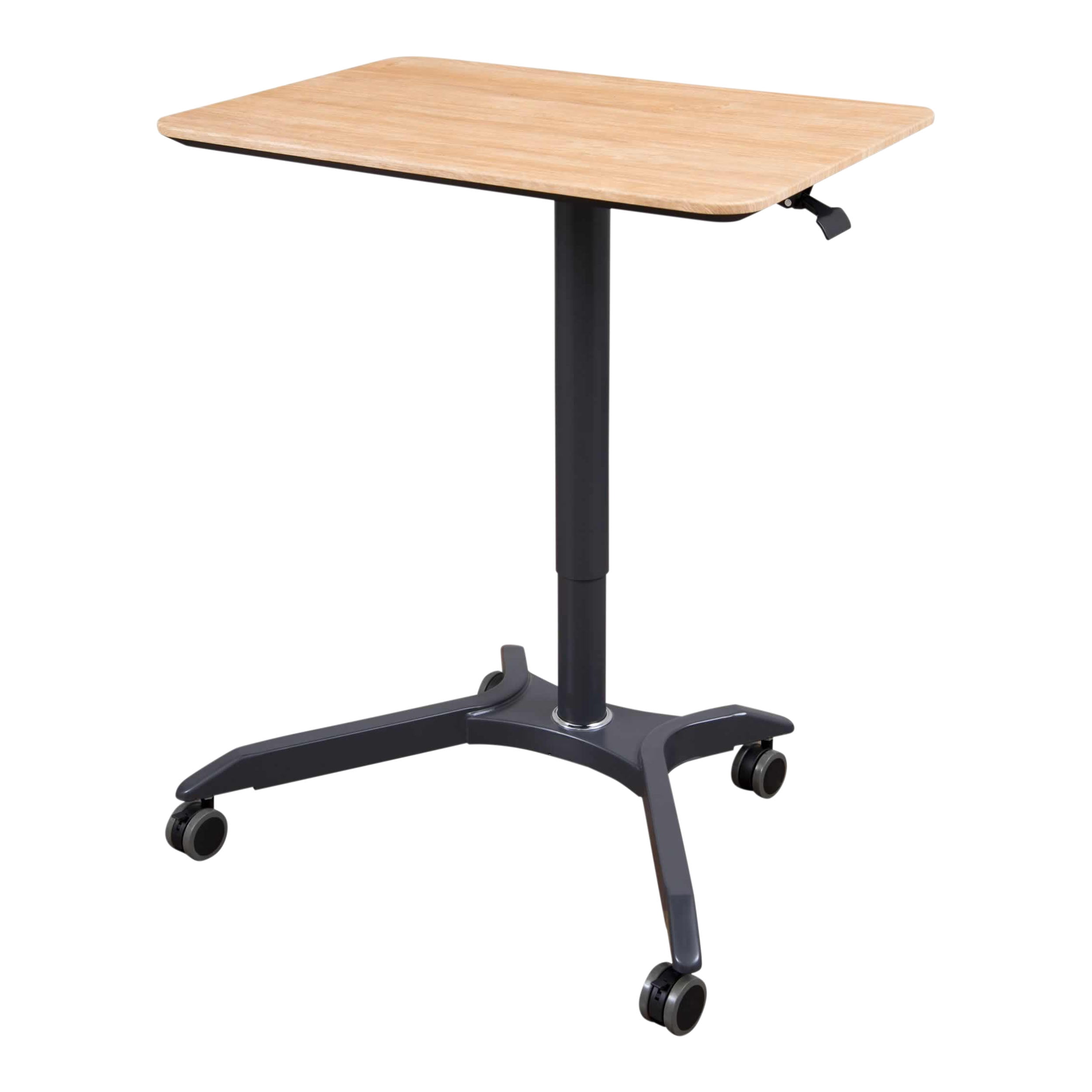 Stand Up Desk Store Pneumatic Adjustable Height Rolling Mobile Laptop ...
