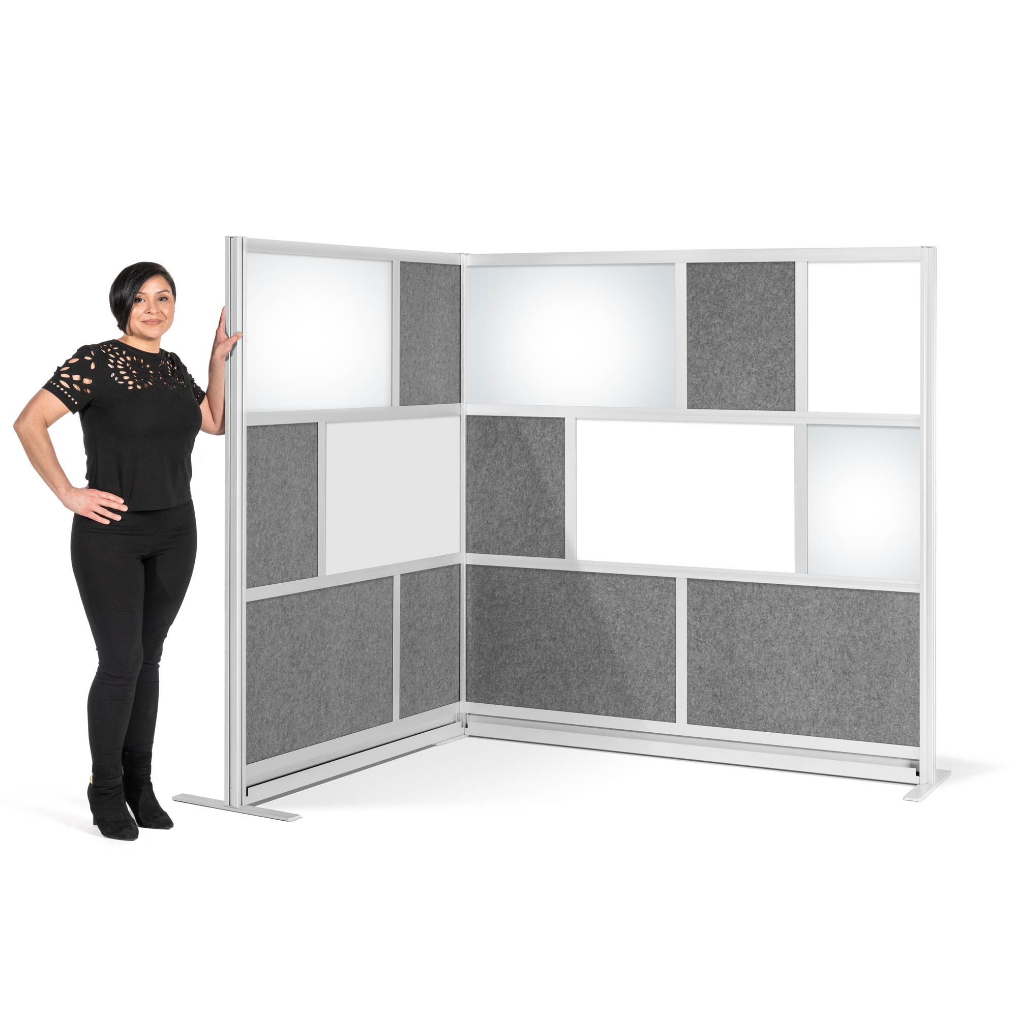 Stand Up Desk Store ReFocus Modular and Expandable Office Partition ...