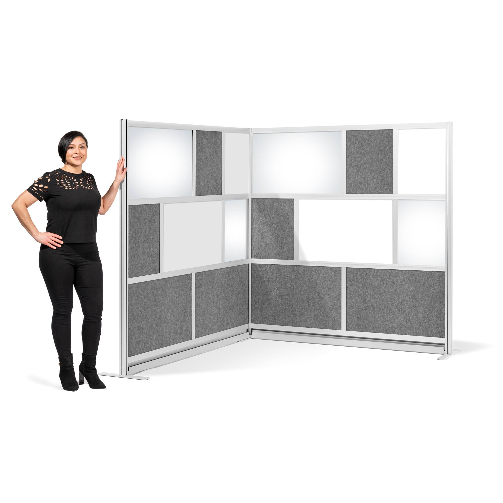 Stand Up Desk Store ReFocus Modular and Expandable Office Partition ...