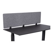 Reclaim 60”W x 24”H Desktop Privacy Single Panel - Slate Gray - Walmart.com