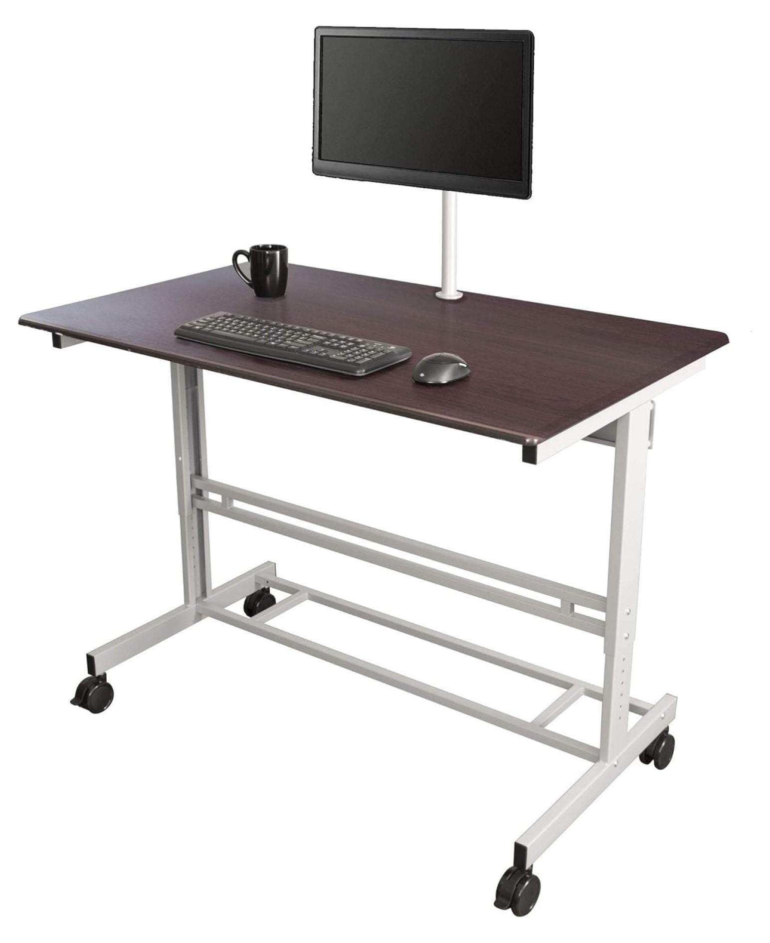 Stand Up Desk Store Rolling Adjustable Height Mobile Standing Desk with ...