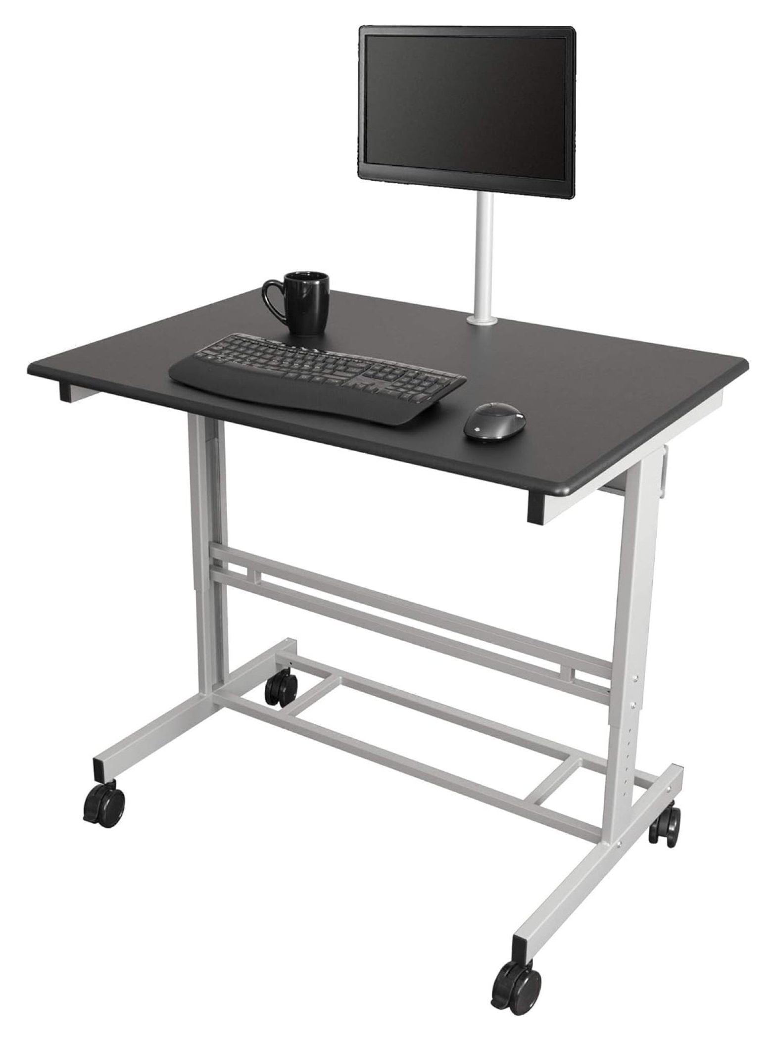 Stand Up Desk Store Rolling Adjustable Height Mobile Standing Desk with ...