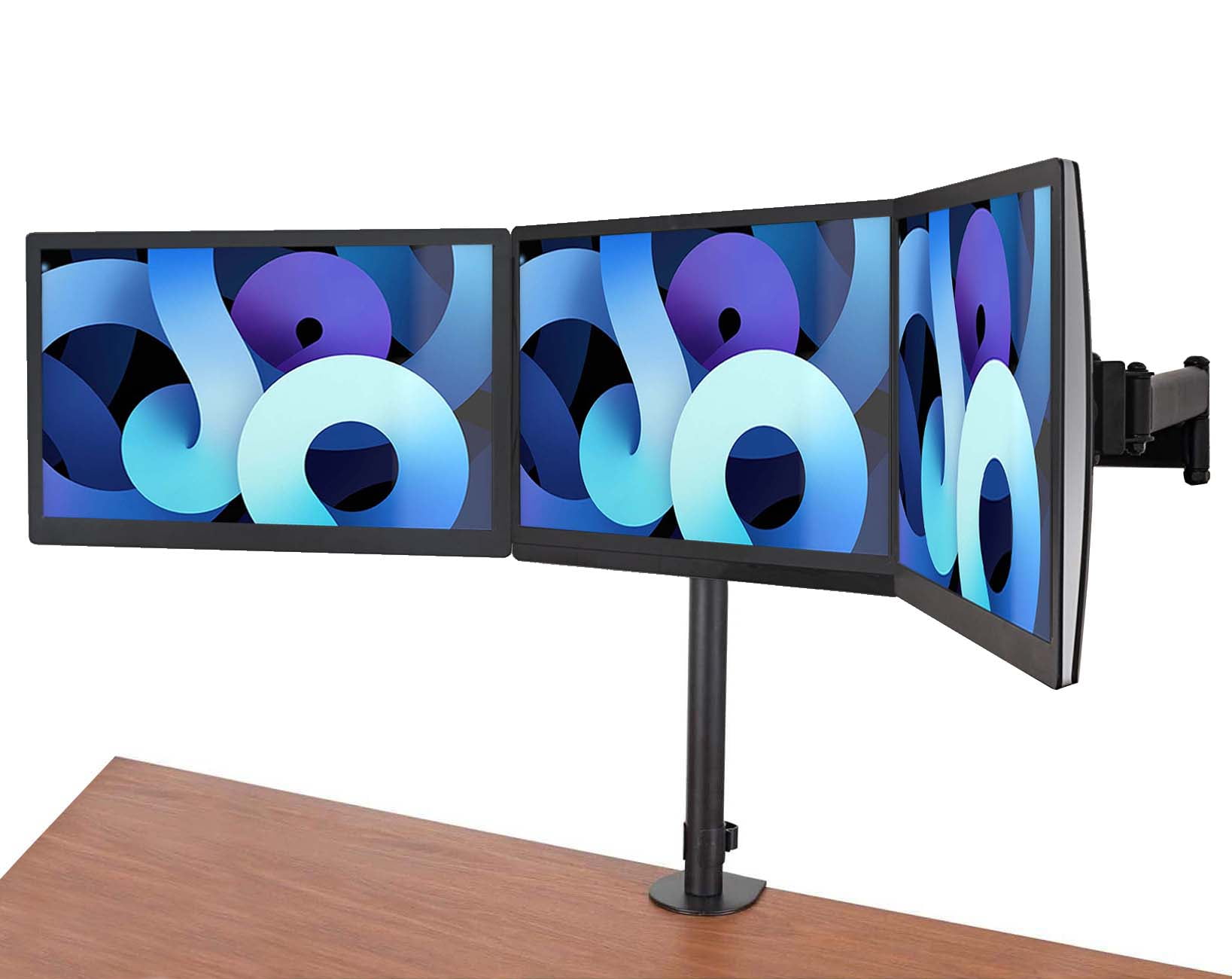 Stand Up Desk Store Dual Desk Full-Motion Monitor Mount - Walmart.com