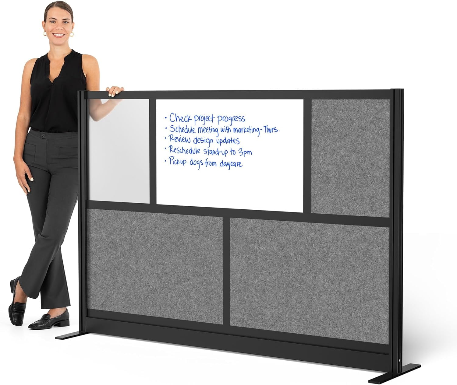 Stand Up Desk Store Workflow Modular Wall | 70'' x 48'' Wall ...