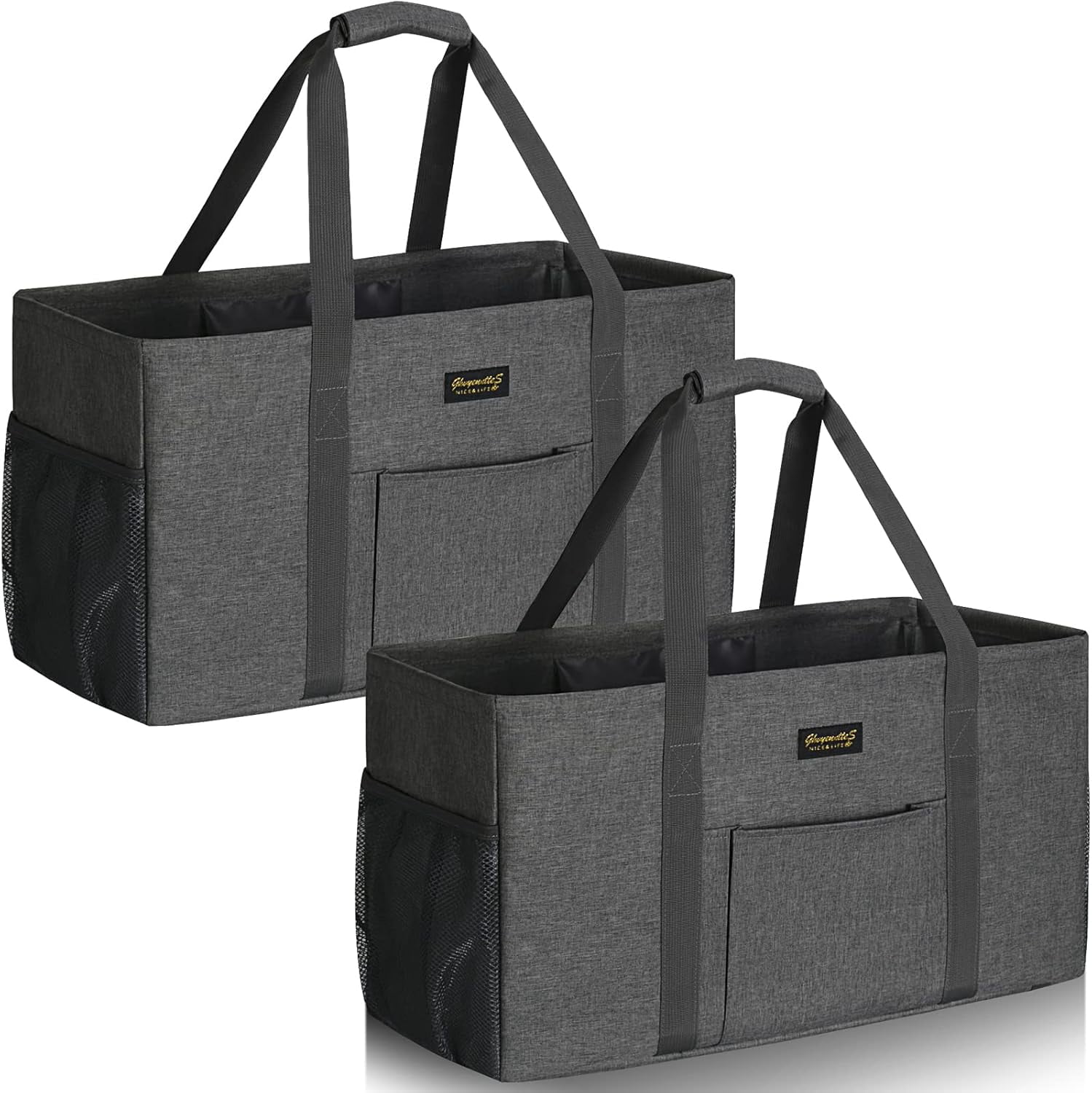 Stand Up Extra Large Utility Tote Bag with Wire Frame & Hard Bottom ...