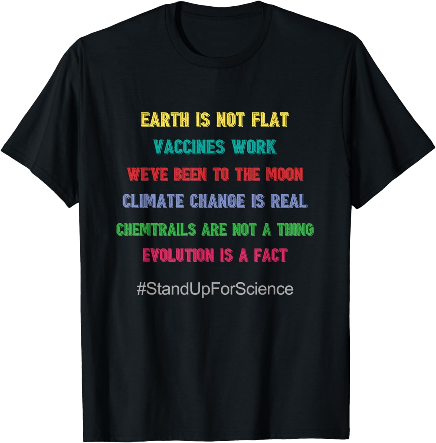Stand Up For Science Scientist Wisdom Knowledge gift T-Shirt - Walmart.com