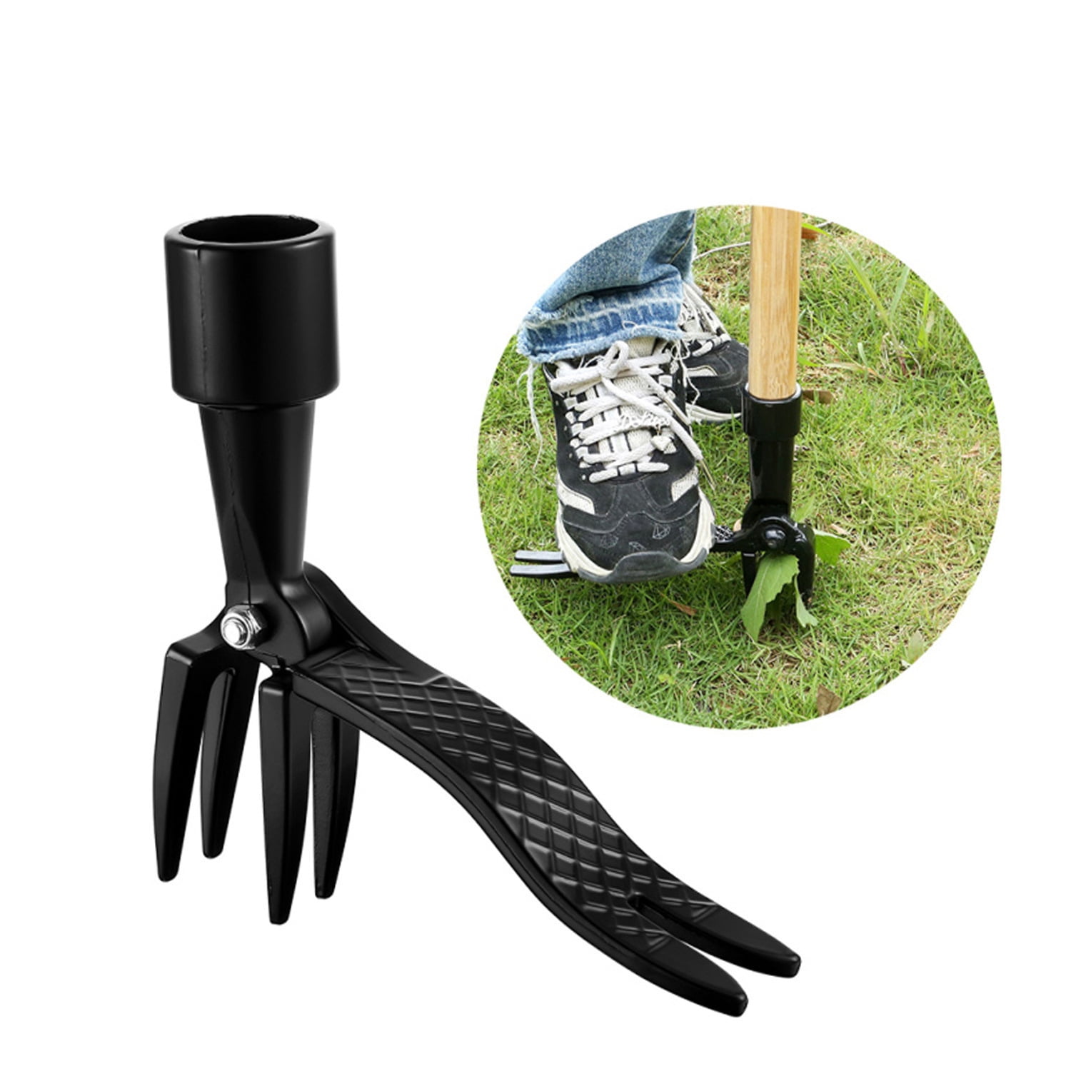 Stand Up Manual Weed Puller, Detachable Metal Weed Puller Tool, Hand ...