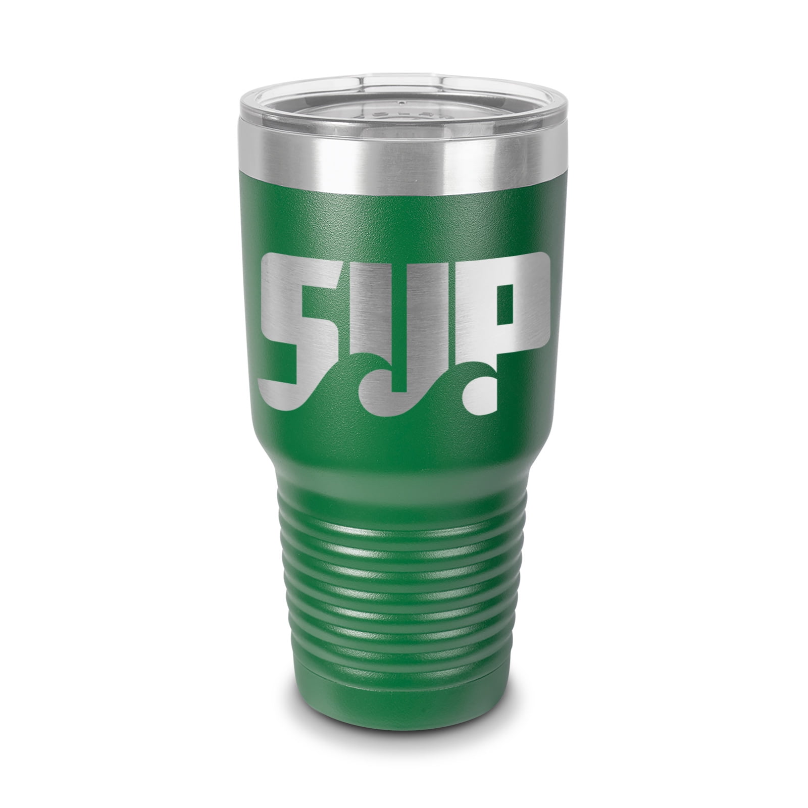 Stand Up Paddle Boarding Tumbler 30 oz - Laser Engraved w/ Clear Lid ...