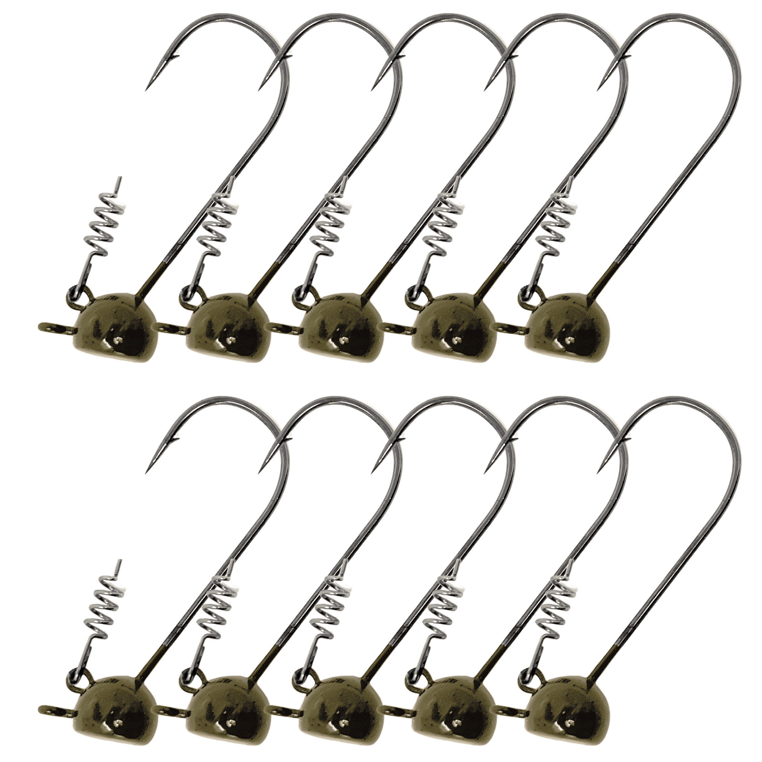 Stand-Up Shaky Head Jig, KIT w/case, 5 of each size, GP - Walmart.com