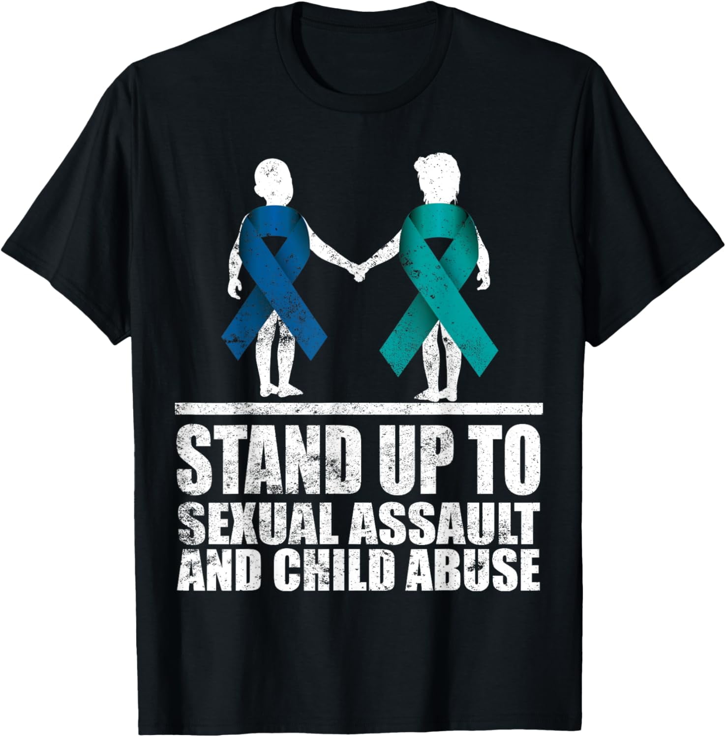 Stand Up To Sexual Assault and Child Abuse Awareness T-Shirt T-Shirt ...
