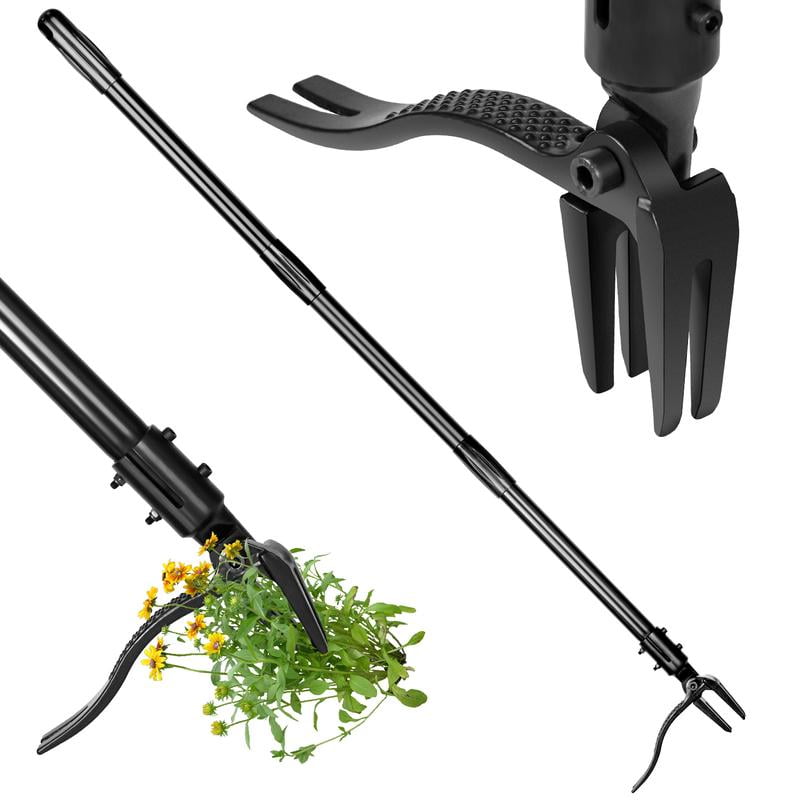 Stand Up Weeder Puller Tool with Long Handle - Heavy Duty Aluminum 4 ...
