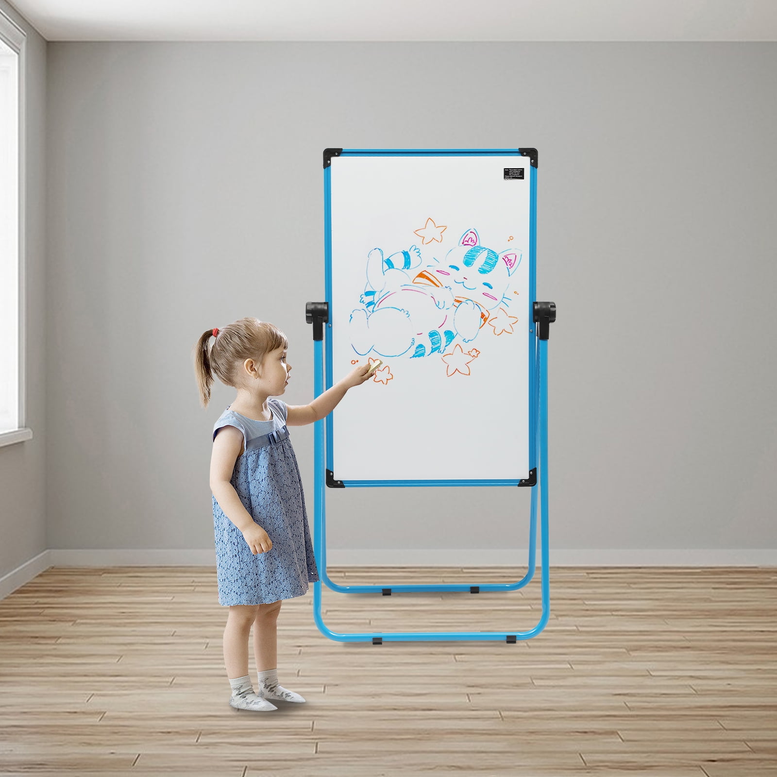 Stand White Board, Double Sided Magnetic Dry Erase Board Portable ...