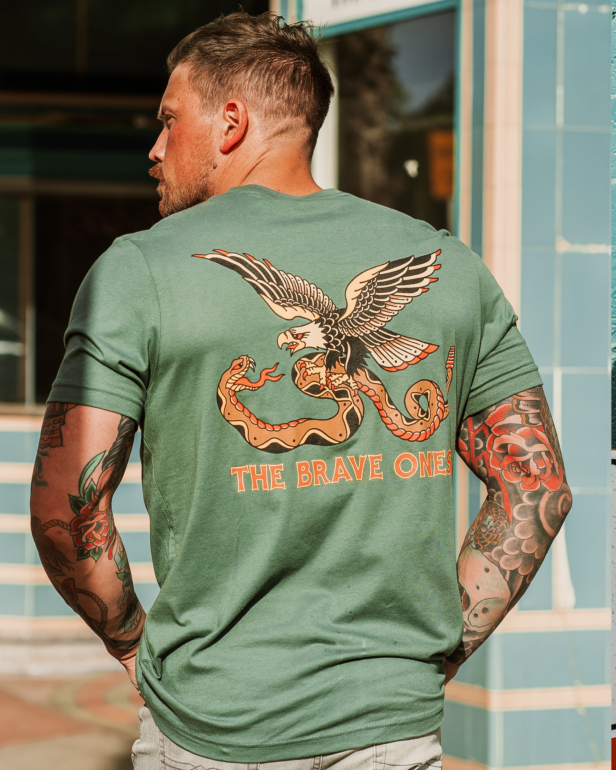 Stand Your Ground T-Shirt - Army Green | The Brave Ones - Walmart.com