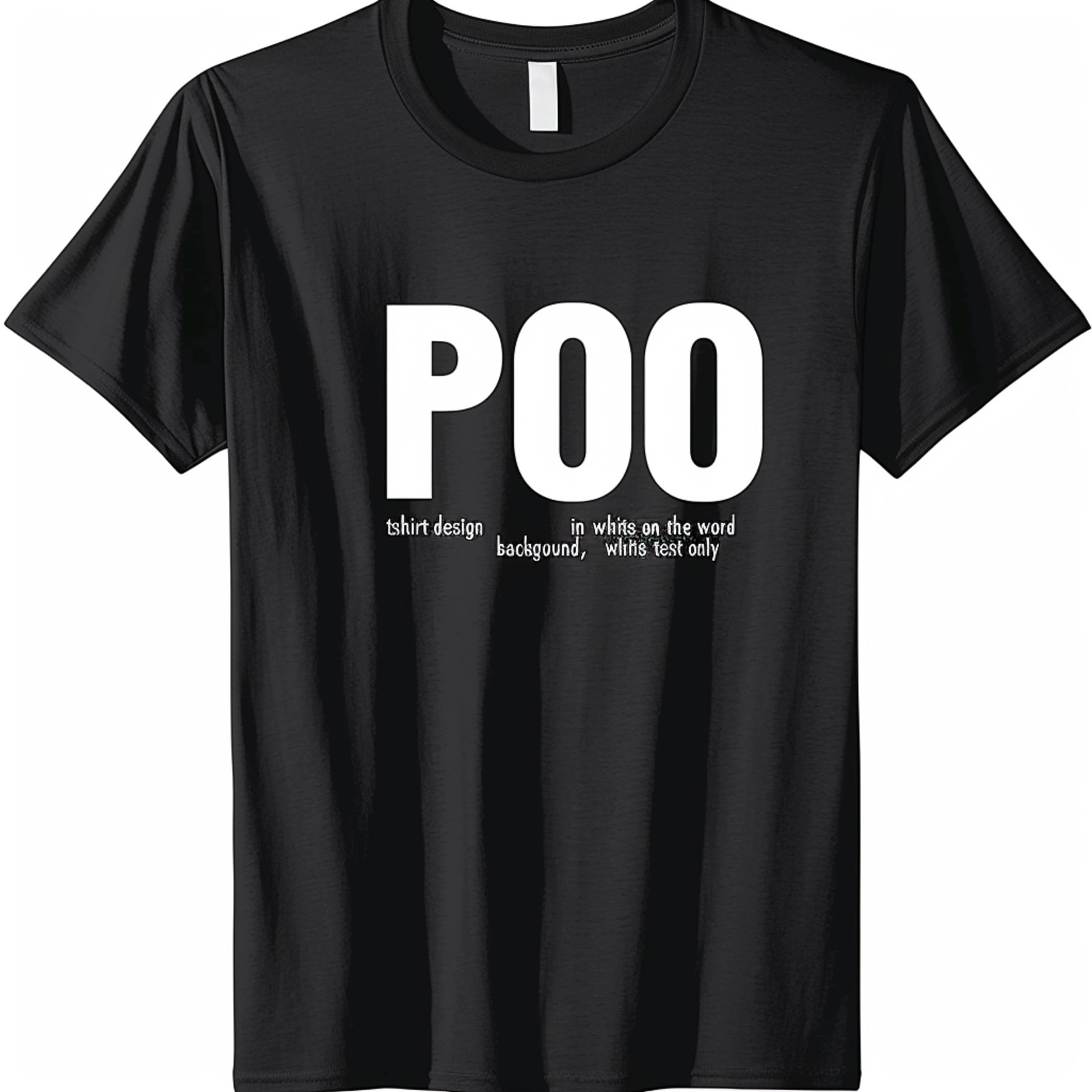 Stand out from the crowd with our hilarious 'POOP' graphic tee Unleash ...