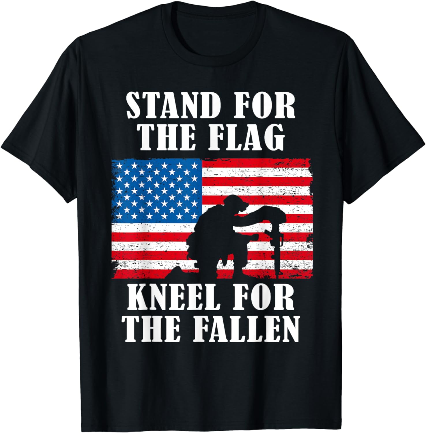 Stand for the Flag | Veterans Day Partiotic Military T-Shirt - Walmart.com