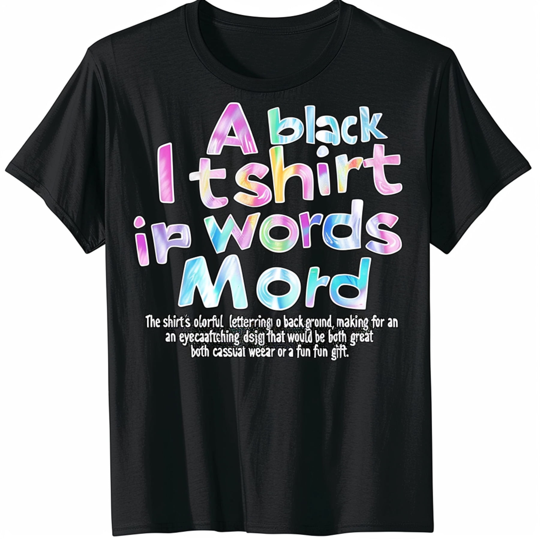 Stand out from the crowd with our unique black tshirt a colorful tiedye ...