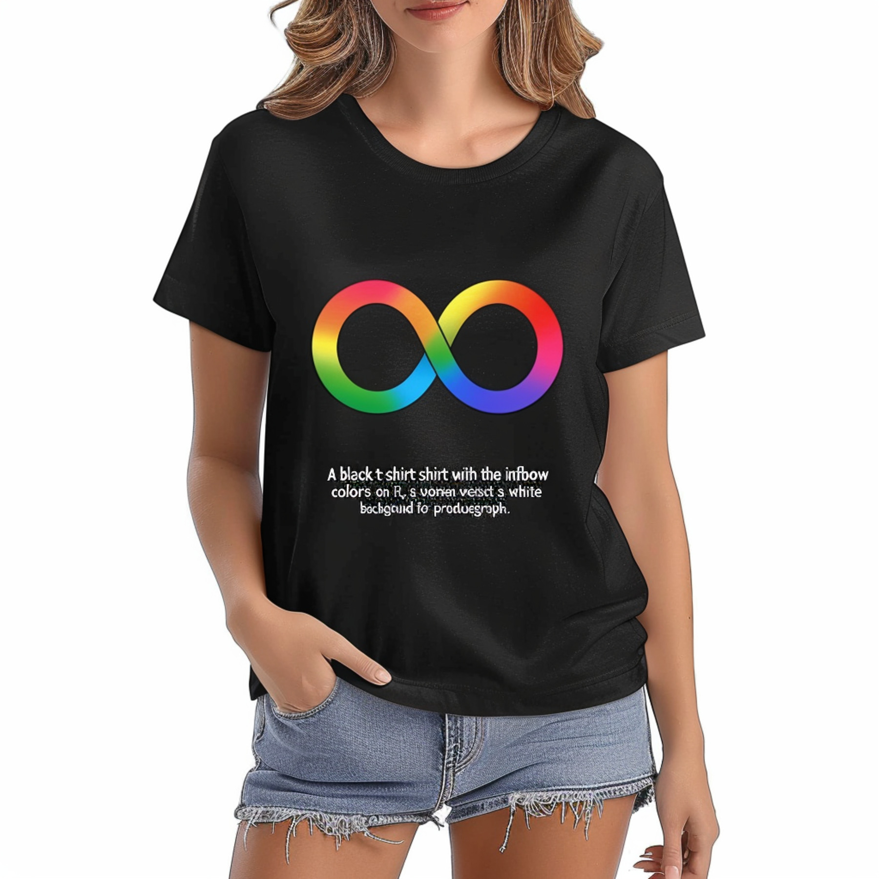 Stand out from the crowd with our vibrant Rainbow Infinity Symbol Black ...