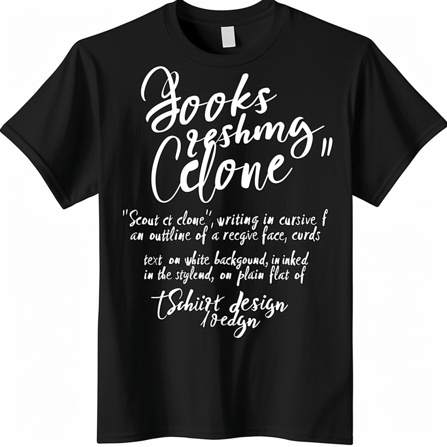 Stand out in style with our exclusive ' Clone' black tshirt featuring ...