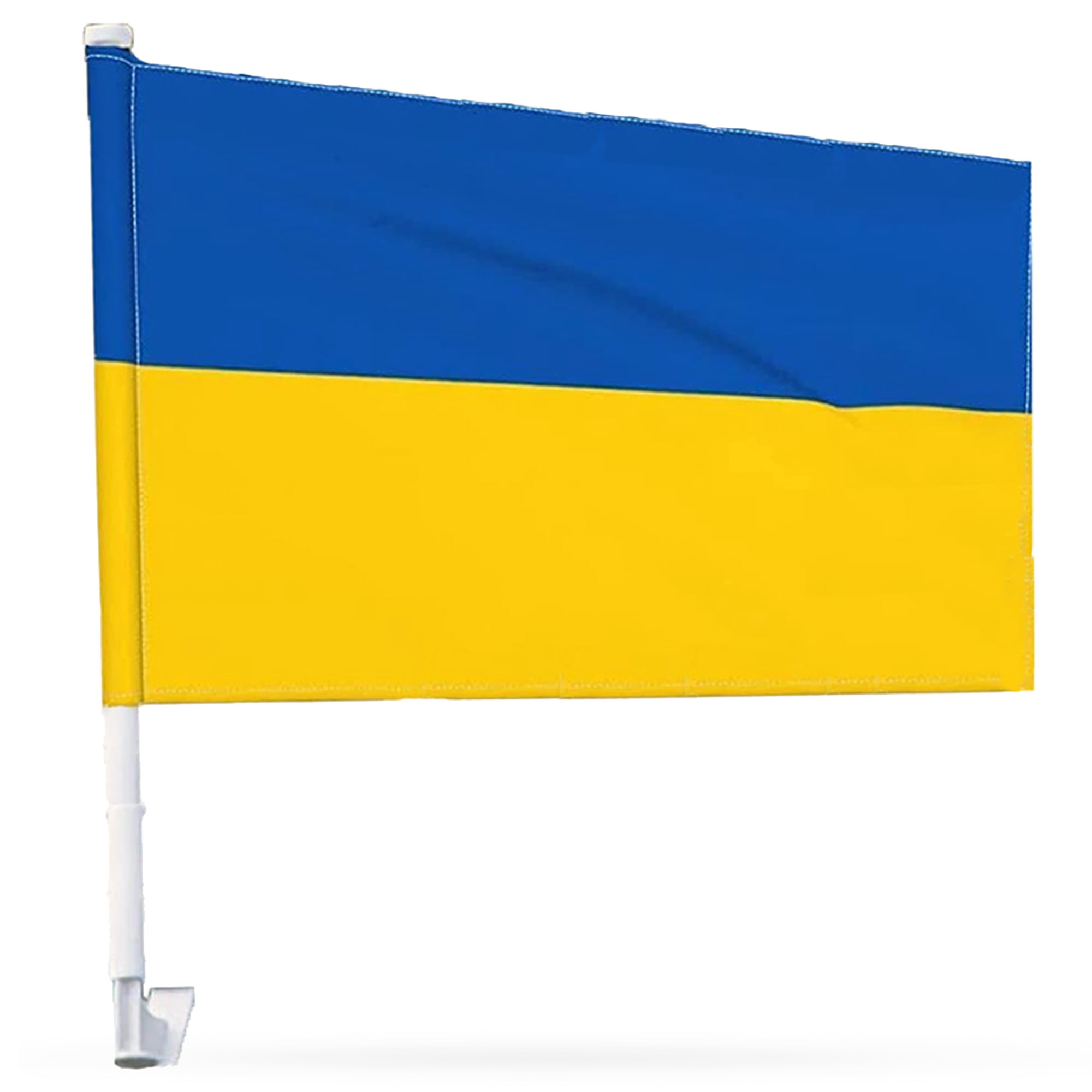 Stand with Ukraine Car Flag with the Window Clip on Flag of Ukraine ...