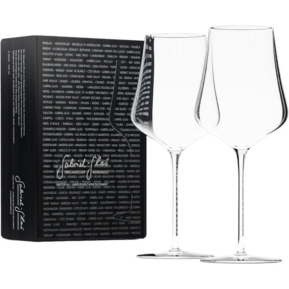 StandArt Crystal Wine Glasses, Set of 2 with Gift Box - Premium ...