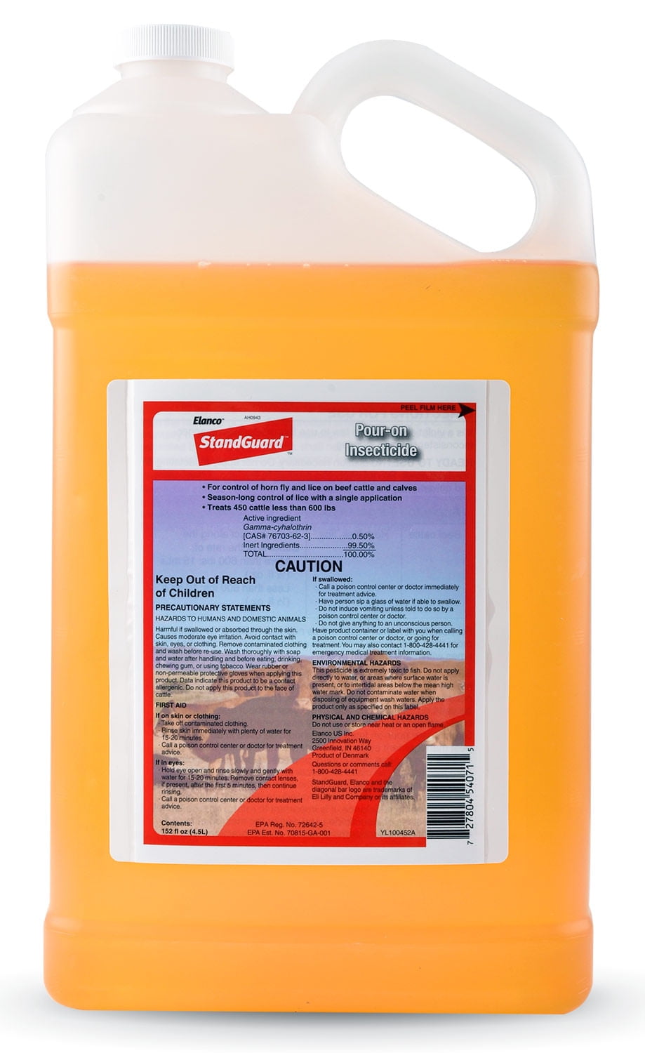 StandGuard Pour-On Insecticide, 4.5 L - Walmart.com