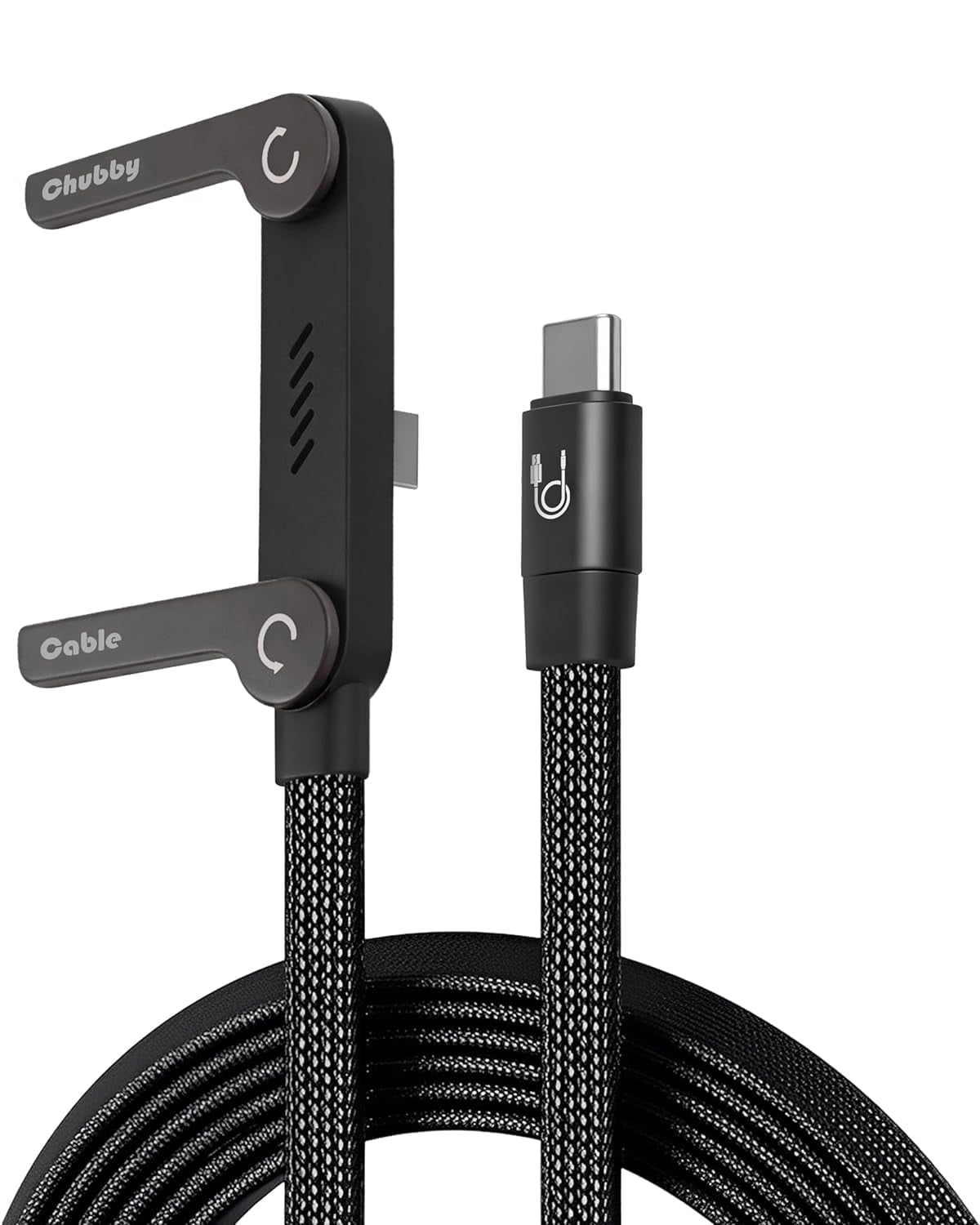 StandLite 4.9FT USB-C 240W Fast Charging Cable, Braided Right Angle T ...