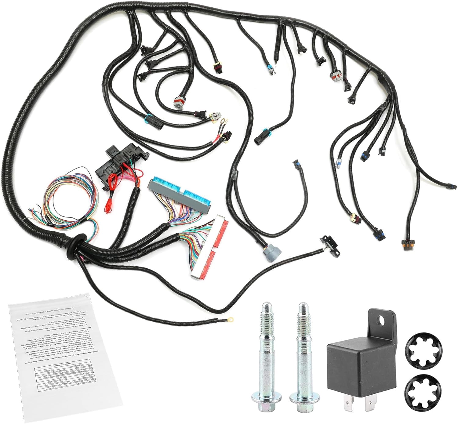 Standalone Wiring Harness, 4L60E DBC, Red/Blue PCM, Compatible with ...