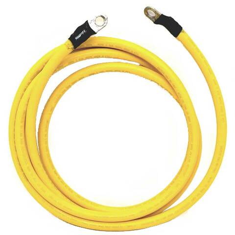 Boat Yellow Battery Cable | 7 Foot 1/0 AWG Marine Wire - Walmart.com