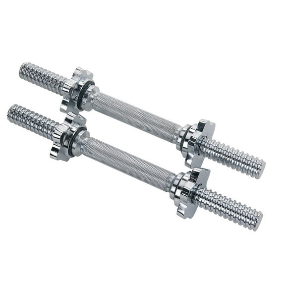 Sunny Health & Fitness Standard 14” Threaded Chrome Dumbbell Bar Set ...