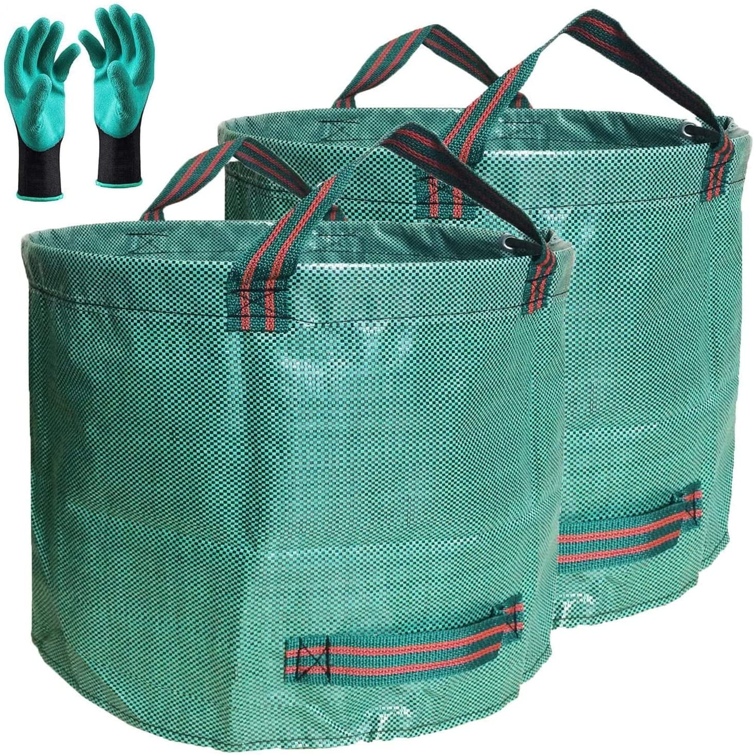 Standard 2-Pack 16 Gallon Yard Lawn Garden Bags (D18, H15 inch) with ...