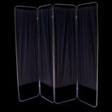 Standard 4-Panel Privacy Screen, vinyl, white, 6 mm thick - Walmart.com