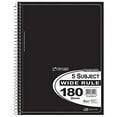Standard 5-Subject Wirebound Notebook, 180 Pages, 3 Hole Punched, Wide ...