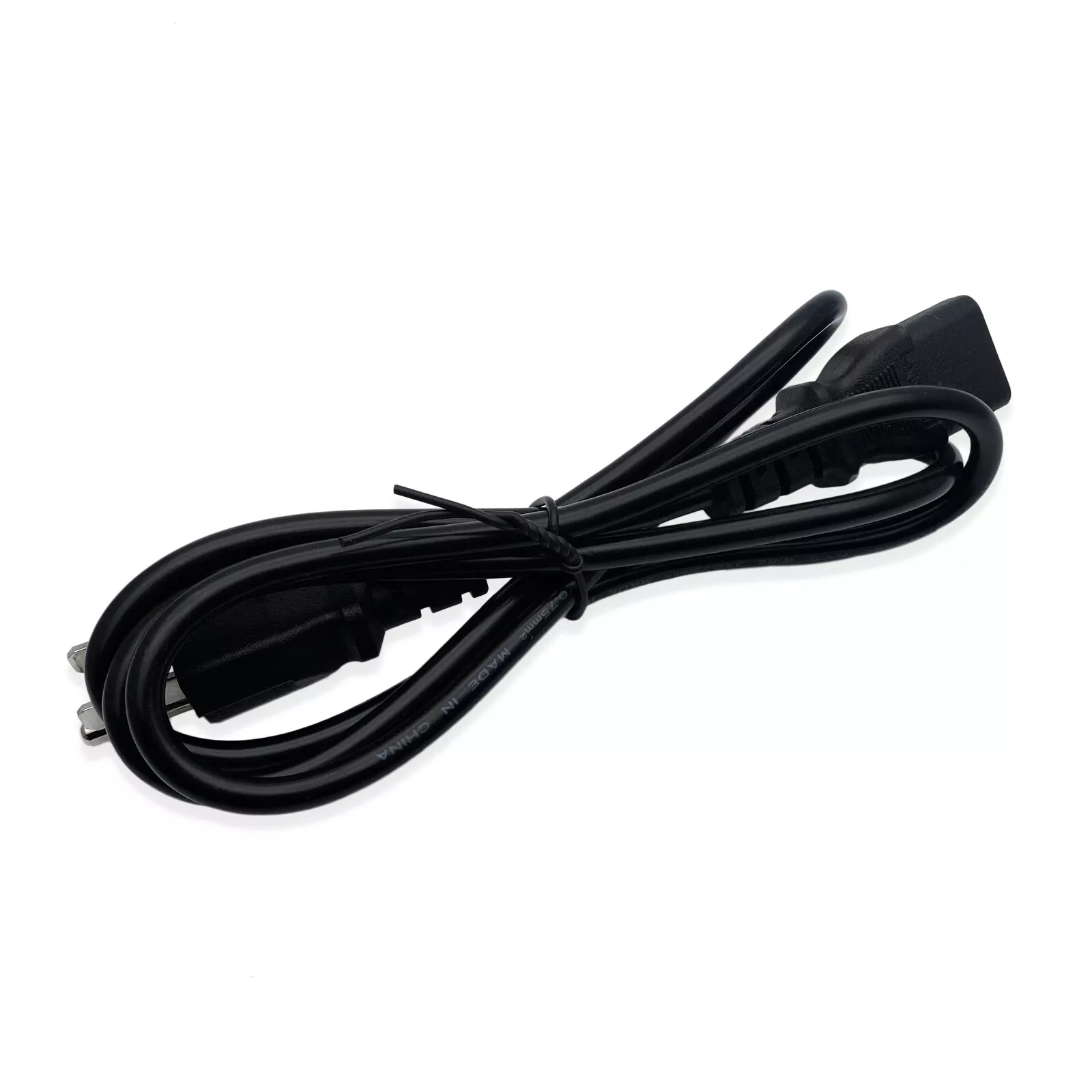 Standard AC Male Power Cord Cable Monitor PC Computer 6ft 3-Prong PSU ...
