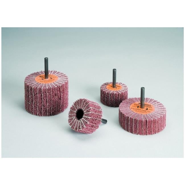 Buff and Blend Combi-Wheel, 3 in dia, 12000 RPM, Aluminum Oxide ...