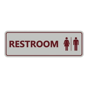 Standard Private Restroom Sign(Black Gold) - Medium - Walmart.com