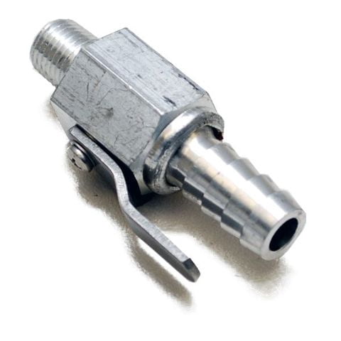 Boat Pipe-to-Hose Adapter Fitting | 1/2 x 5/8 Inch Aluminum w/ Valve ...