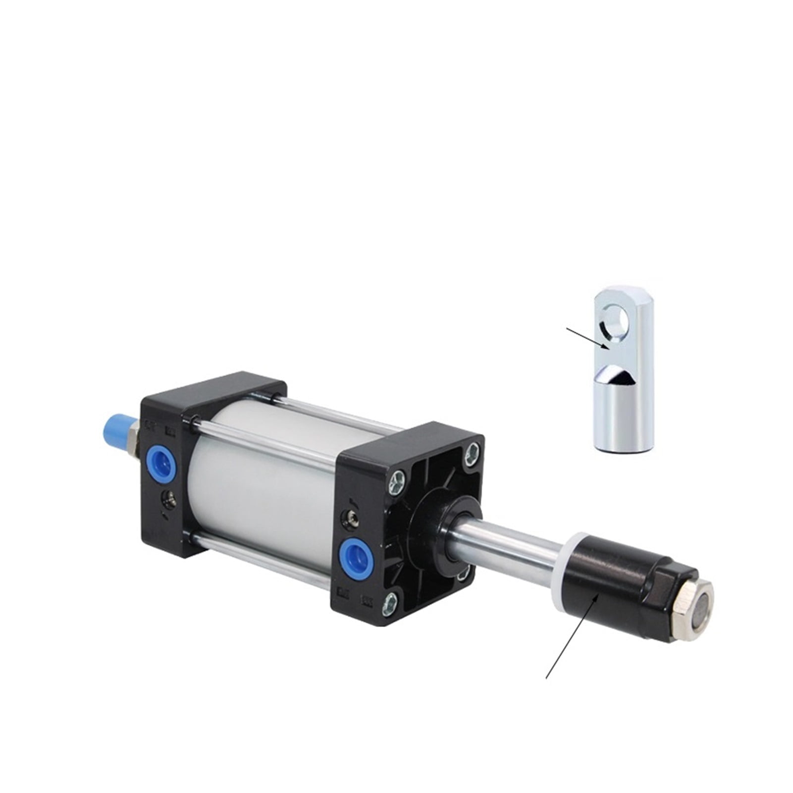 Standard Aluminum Pneumatic Cylinder Bore 80mm Double Acting Air ...