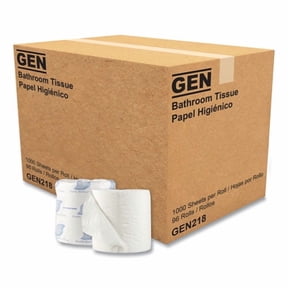 Jumbo Roll Bath Tissue, Septic Safe, 2-Ply, White, 3.3" X 700 Ft, 12 ...
