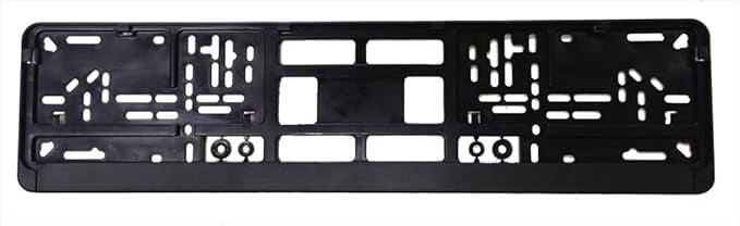 Standard Black Euro License Plate Holder - Universal Mounting Frame ...