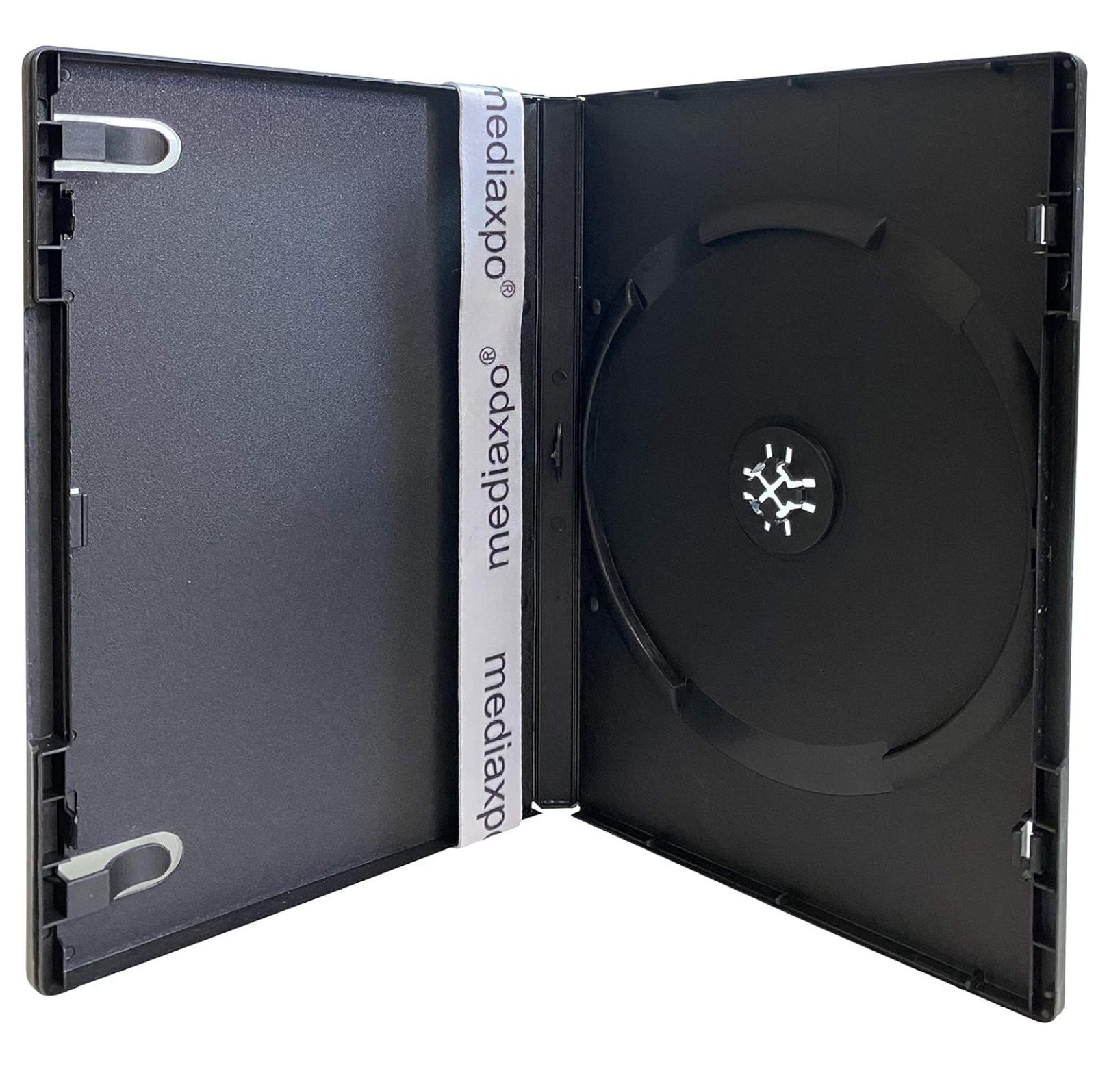 Standard Black Single Movie Cases 14MM - Clear Wrap Around Sleeve Cover ...