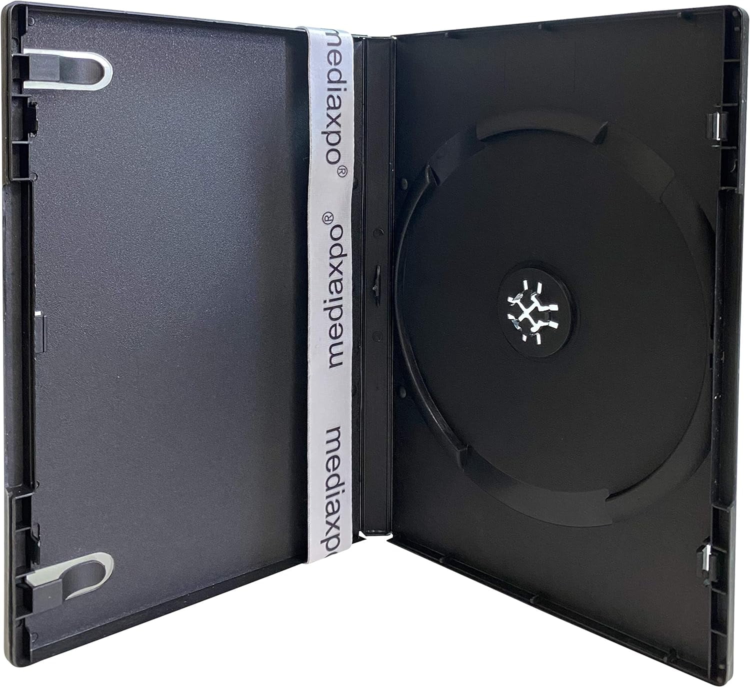 Standard Black Single Movie DVD Cases 14MM - Clear Wrap Around Sleeve ...