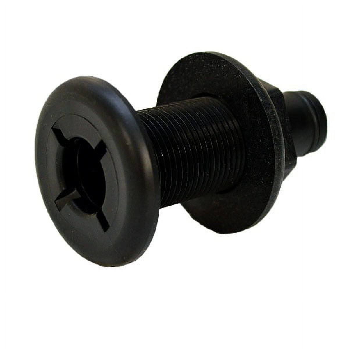 Standard Boat Thru Hull | Black 3/4 Inch Quick Connect - Walmart.com