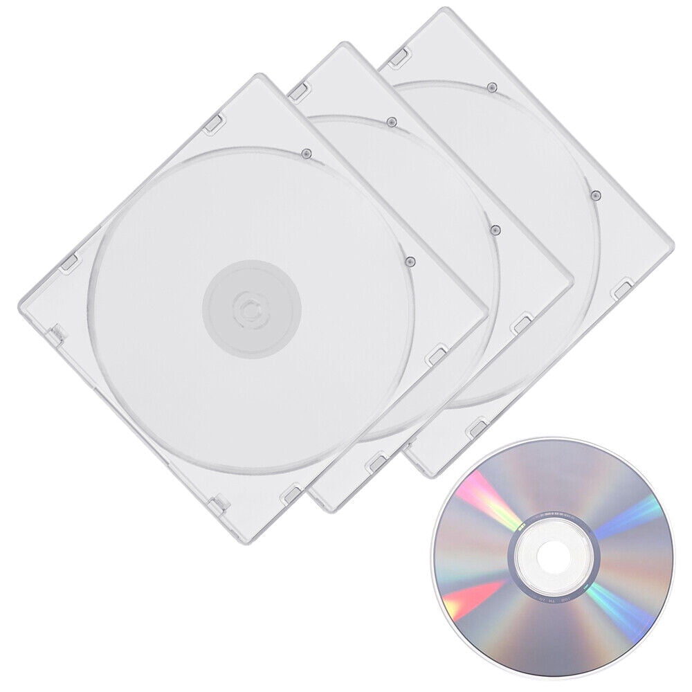 Standard CD DVD Case Single Jewel Disc Storage Assembled Clear PP Tray ...