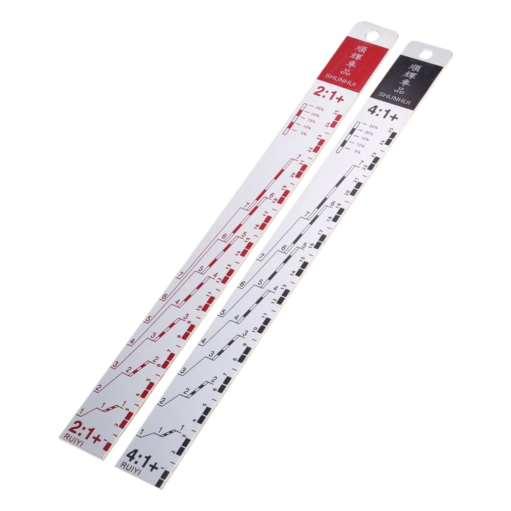 Standard Car Paint Ruler Suitable for Cars Mixing Tool Ruler Paint Tool ...