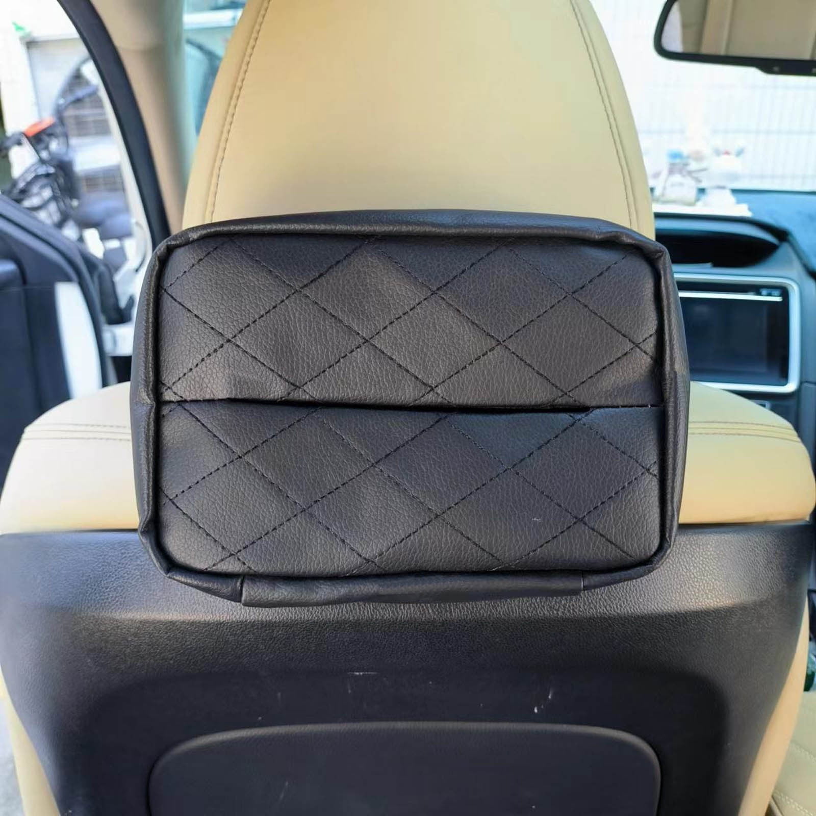 Standard Car Tissue Holder 120 Tissue Holder Lid Car Back Seat Extra ...