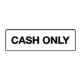 Standard Cash Only Sign (White) - Small - Walmart.com