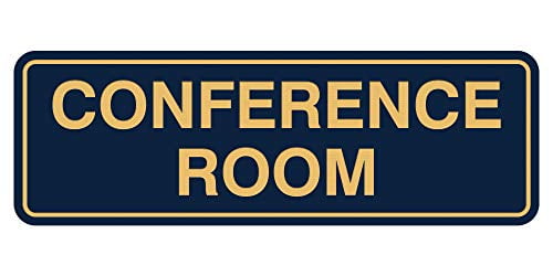 Standard Conference Room Sign - Blue/Gold - Large 10 Pack - Walmart.com