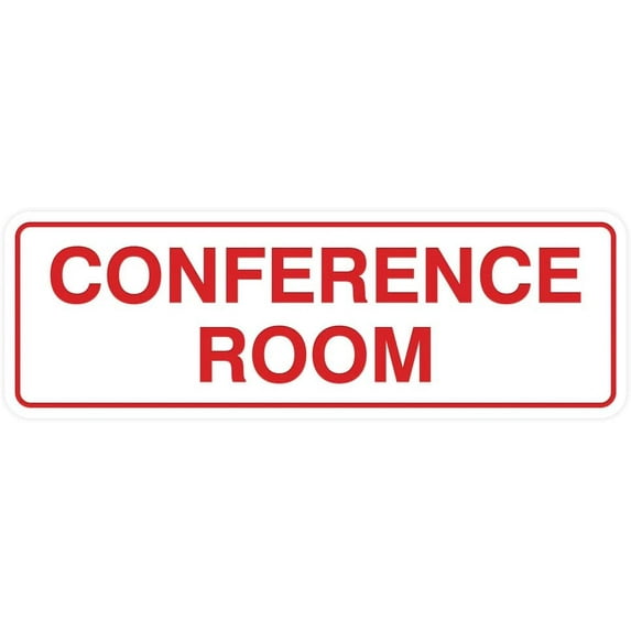 Standard Conference Room Sign - Lt Gray - Medium 5 Pack - Walmart.com