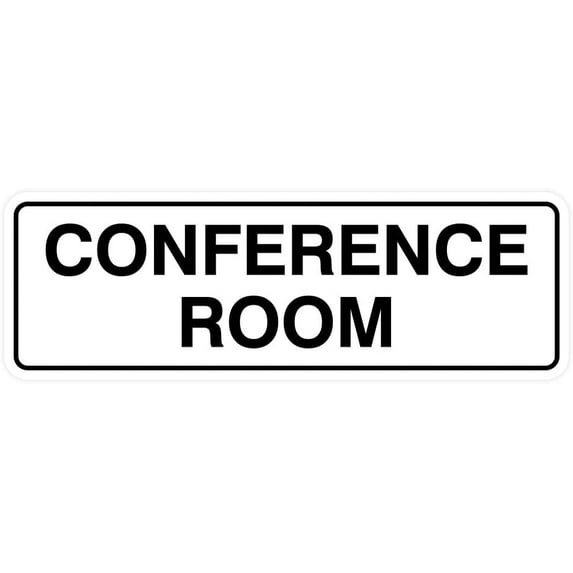 Standard Conference Room Sign - Lt Gray - Medium 5 Pack - Walmart.com