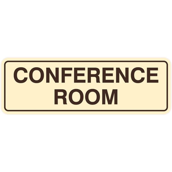 Standard Conference Room Sign - Lt Gray - Medium 5 Pack - Walmart.com